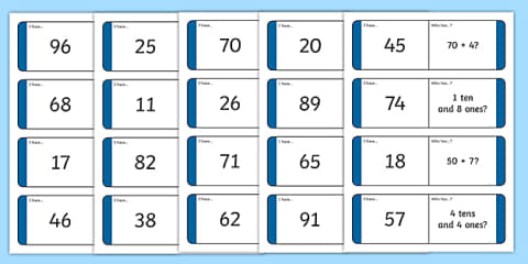 Place Value Dominoes within 20 Game