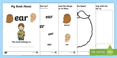 'ear' Sound Word Cards