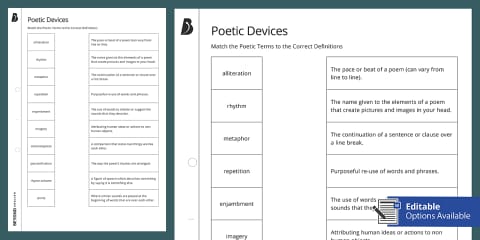 Sixth Grade Poetry Analysis Booklet