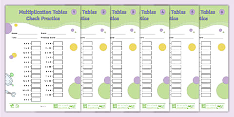Year 4 Crossnumber Multiplication Worksheet