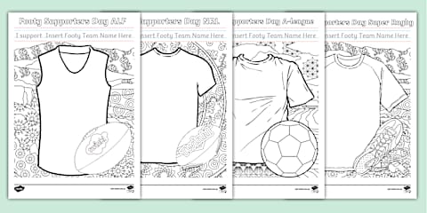 Australian Rules Football Grand Final Colouring Pages