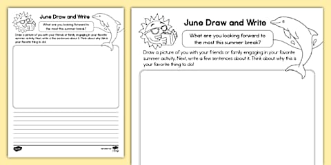 My Favorite Toy Draw and Write Worksheet