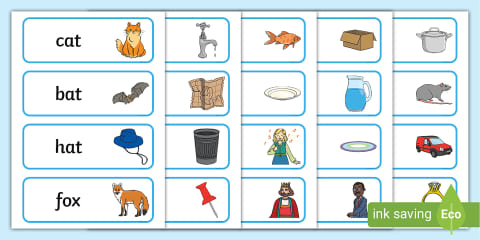 FP Phonics - Cat and Dog Decodable Readers - Word Cards (CAPS)