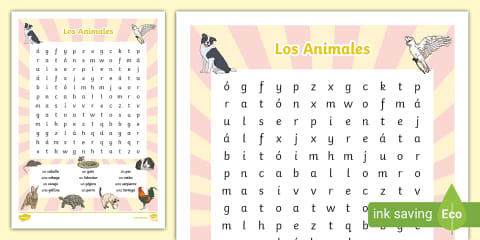 Pets English/Spanish Matching Cards