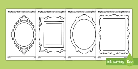 Self-Portrait Frame Templates - Primary Resources