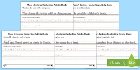 Scotland Differentiated Handwriting Activity Sheets