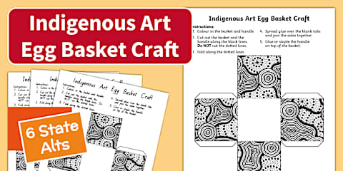 Aboriginal Art Easter Basket