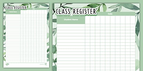 2025 Annual Attendance Register