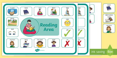 Reading/Book Area We Are Learning About Display Signs — KS1