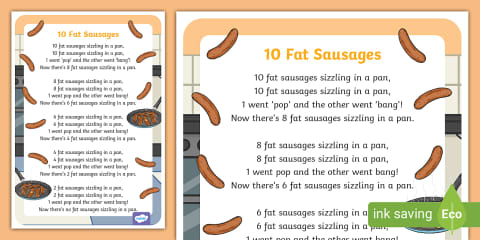 Sausages Counting to 10 Activity