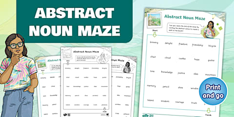 Abstract Nouns Activity Sheet
