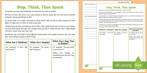 Think It or Say It? Interactive Sorting Game