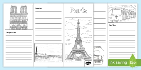 Paris Factsheet Writing Template - paris, paris fact sheet, paris fact ...
