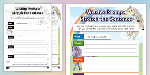Writing Prompt: Stretch the Tiger Sentence