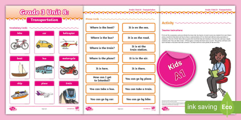Turkey Curriculum English Vocabulary Cards: Grade 3 Unit 9 (Weather)