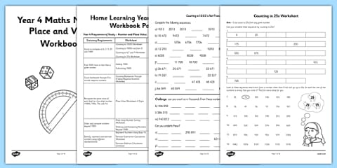 Year 3 Maths Number and Place Value Workbook