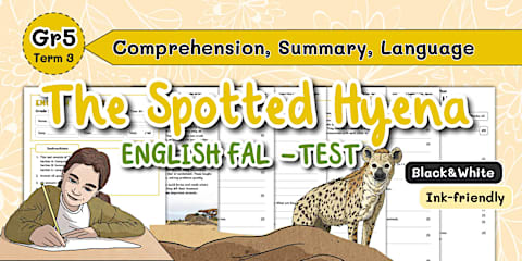 Grade 4 English FAL – Term 3 – The Tall Giraffe Test – Assessment Sheet ...