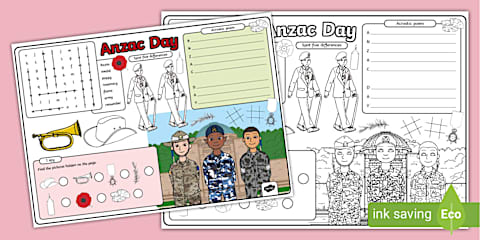 Anzac Day Activity Mat (Year 1 and 2)
