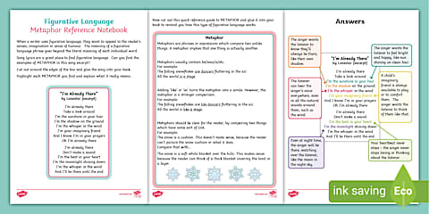 Identifying Figurative Language - Reading Comprehension Bingo