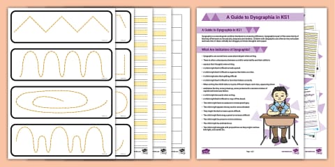 Dysgraphia Pencil Control Activity Booklet