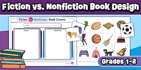 Fiction or Nonfiction Book Detective Checklist Worksheet for 1st-2nd Grade