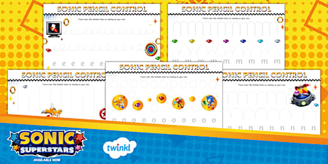 Sonic: Count, Add and Subtract Maths Activity Sheets [Ages 5-7]