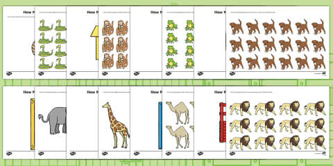 Safari Animals Button Placing Fine Motor Skills Activity