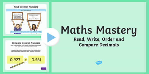 Comparing and Ordering Decimal Numbers PowerPoint Lesson