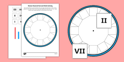 Roman Numerals to 20 Activity Sheet
