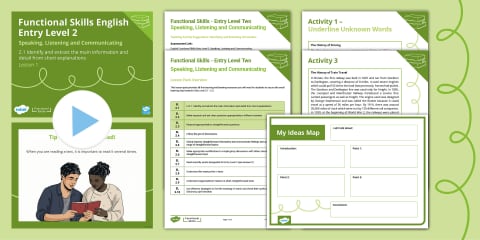 English Functional Skills: Entry Level 1: Speaking and Listening ...