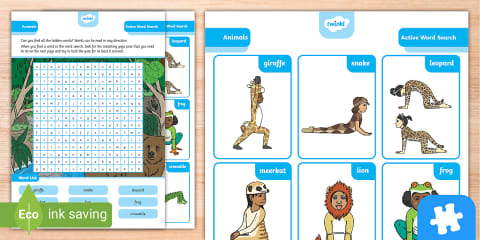 Fun World Animal Day Word Search Puzzle Pack