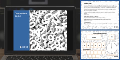 Target Numbers - 'Countdown' Interactive Maths Game