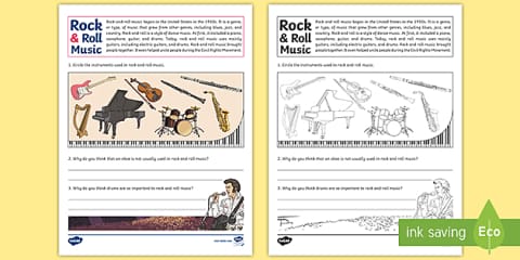 Traditional Irish Music Over the Years Cloze Worksheet
