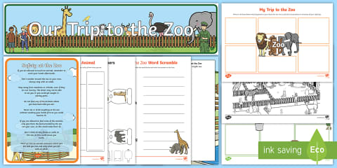 Out and About: At the Zoo Activity Booklet for Early Years