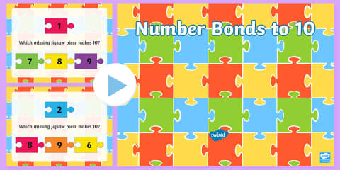 Kindergarten Number Bonds to 10 PowerPoint Quiz