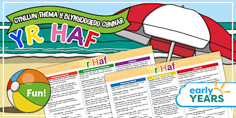 Hambwrdd Chwarae Creadigol ar Thema'r Haf