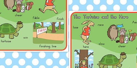 Kindergarten The Tortoise and the Hare: Sequence the Story Cut and ...