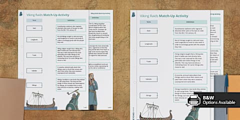 Viking Raid of Lindisfarne Sequencing Mind Map