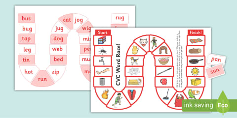 Winter CVC Word Game