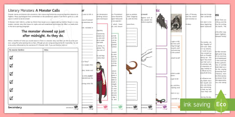 Literary Monsters: Worksheet to Support Teaching on 'A Monster Calls ...