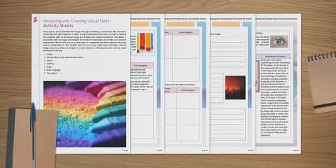 Analysing Visual Techniques English PowerPoint - Literacy