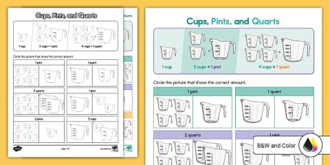 Third Grade Liquid Volume and Mass Problem-Solving Worksheet