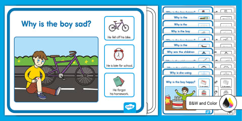 Why/because Activities - Why Questions Speech Therapy