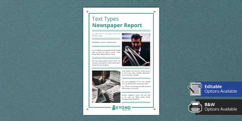 Y6 Recounts: Newspaper Report Example/Model Text