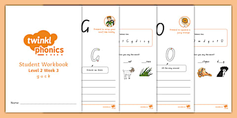 Twinkl Phonics 'i', 'n', 'm', 'd' - Level 2 Week 2 Workbook