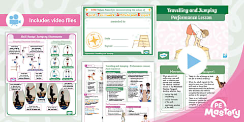 PE Mastery: Year 4 Gymnastics Travelling and Jumping Unit Overview