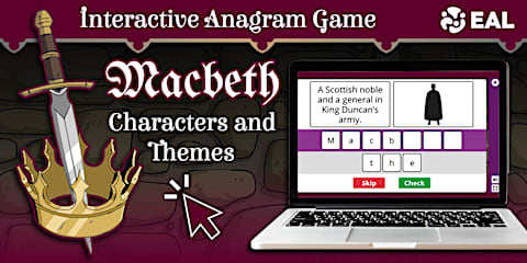 Macbeth Interactive Plot Sorting Game for Learners of EAL