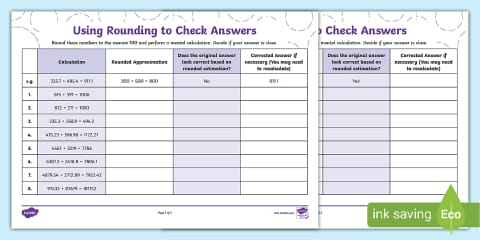 Rounding Numbers Pack: Rounding to the Nearest 10, 100, 1000
