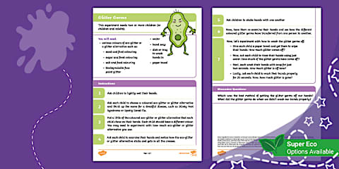 Pass the Germ Handwashing Game