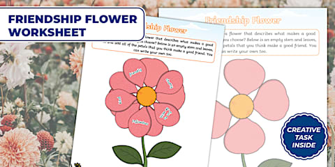 Friendship Flower Activity Sheet